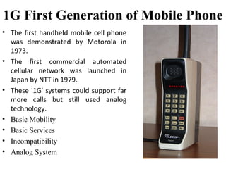 Technology Life Cycle With Mobile Generation Example | PPT
