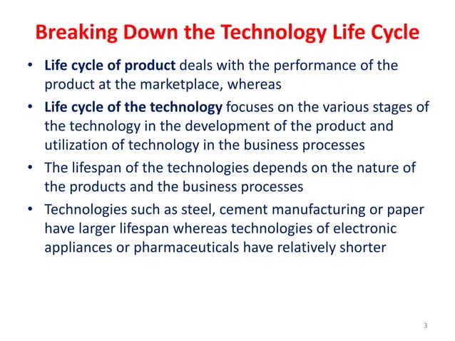 Technology Life Cycle | PDF | Business | Business and Finance