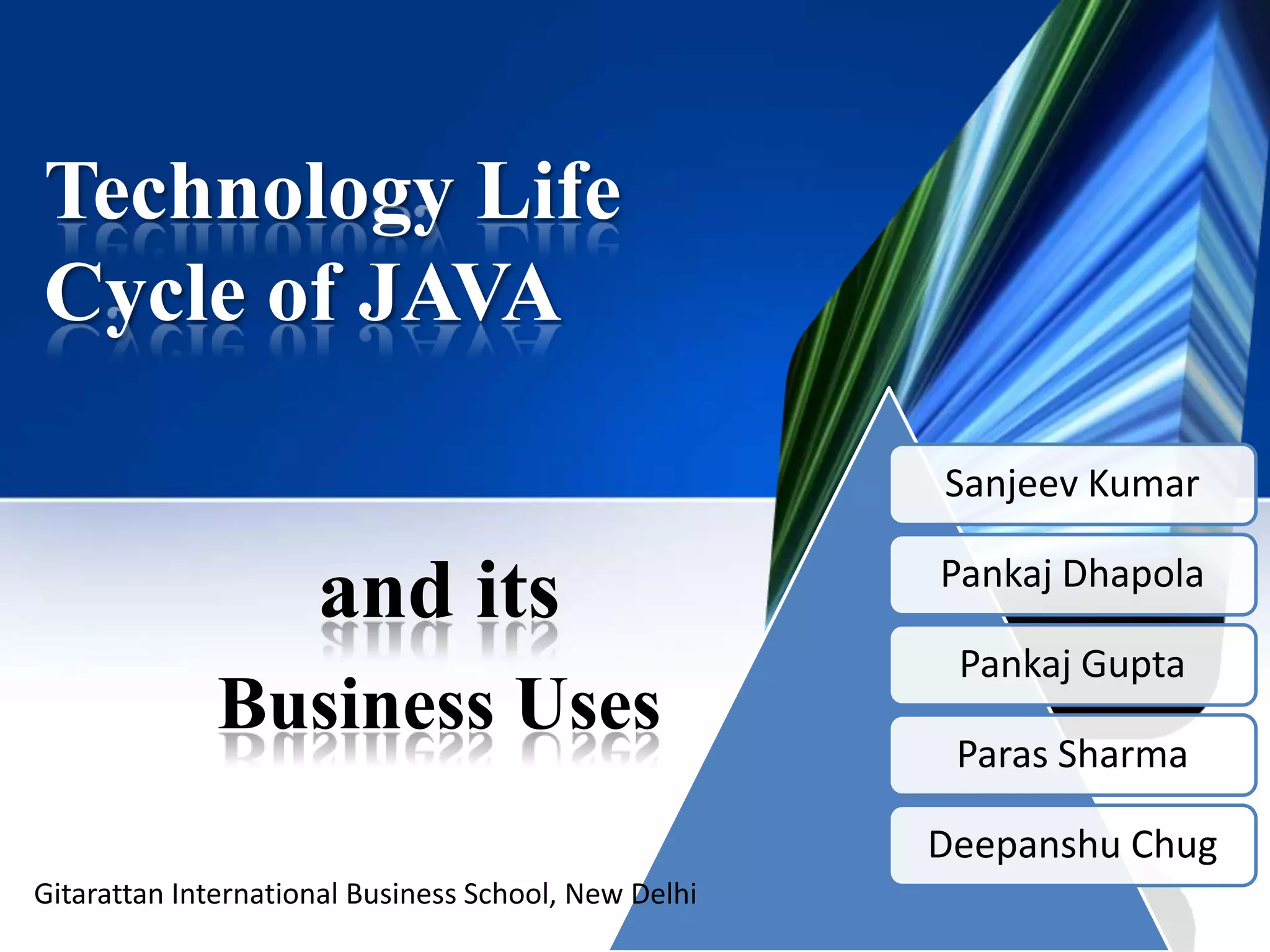 Technology life cycle of java | PPTX | Programming Languages | Computing