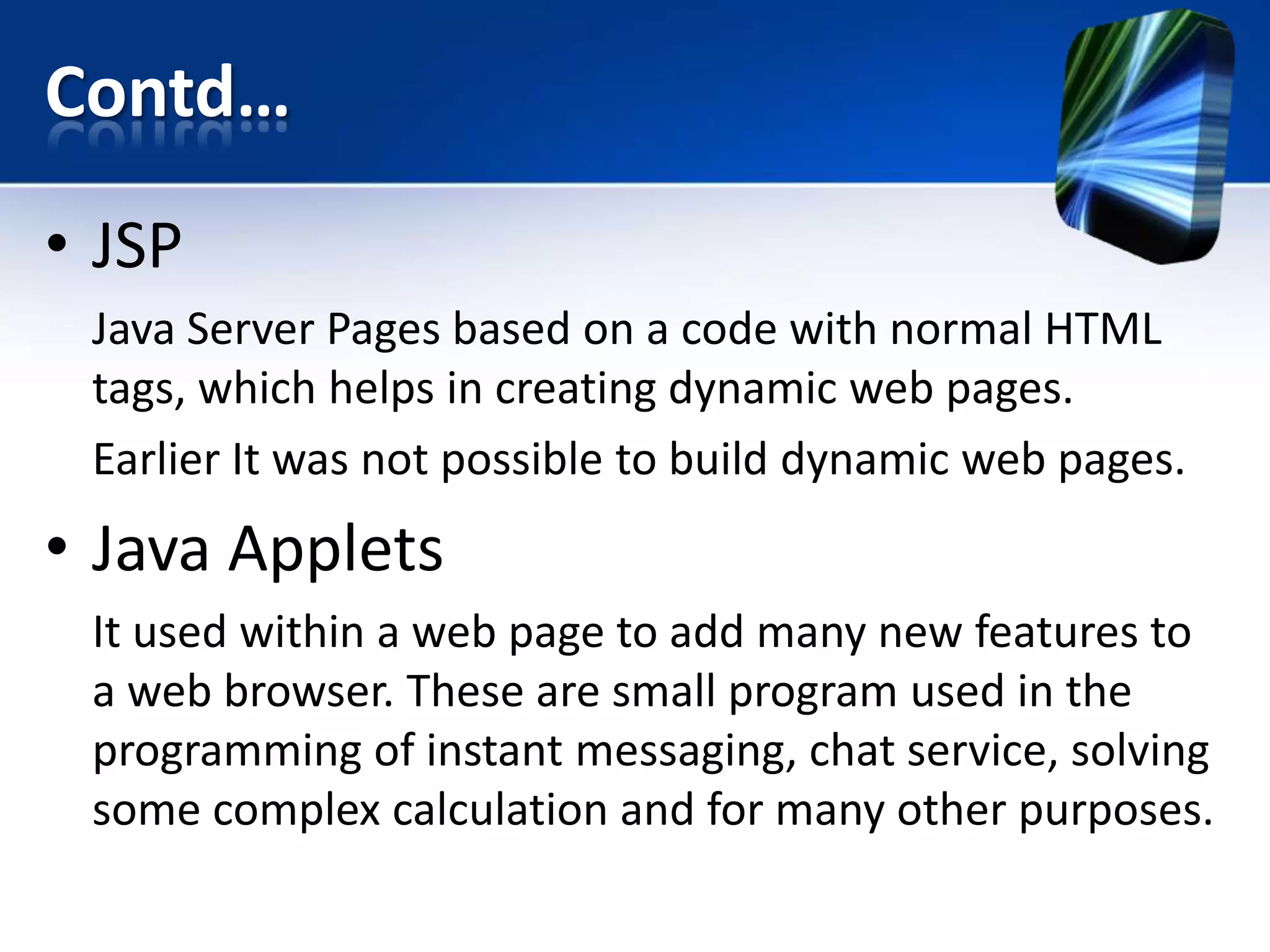 Technology life cycle of java | PPTX | Programming Languages | Computing