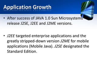 Technology life cycle of java | PPTX | Programming Languages | Computing