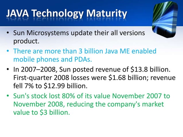 Technology life cycle of java | PPT