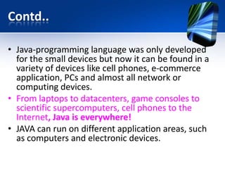 Technology life cycle of java | PPTX | Programming Languages | Computing