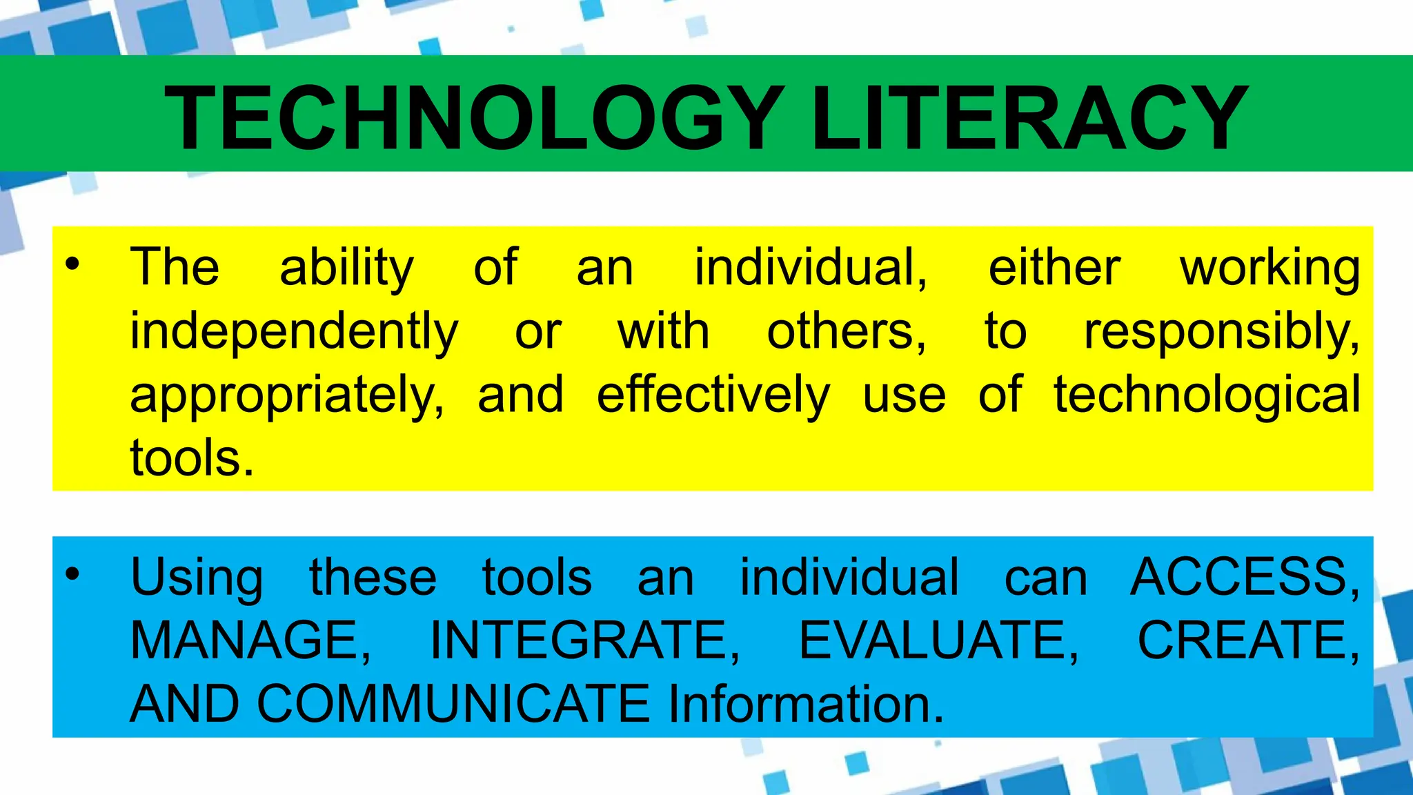 Media and Information - Technology Literacy | PPTX
