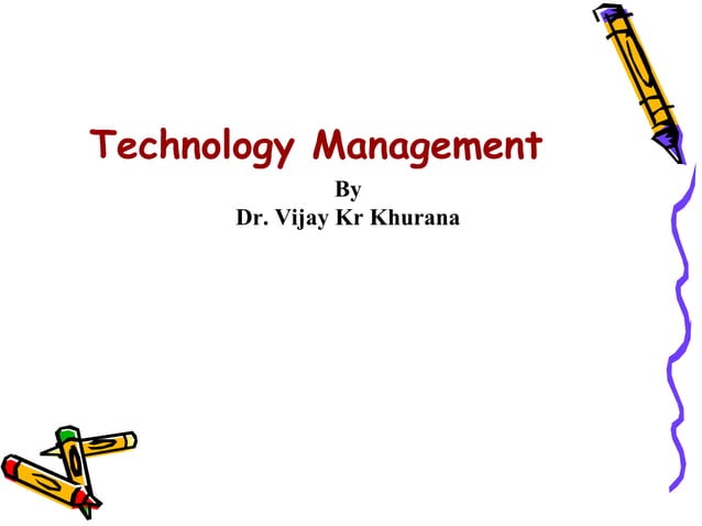 Technology management | PPT