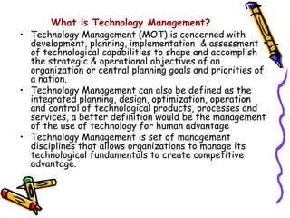 Technology management | PPT