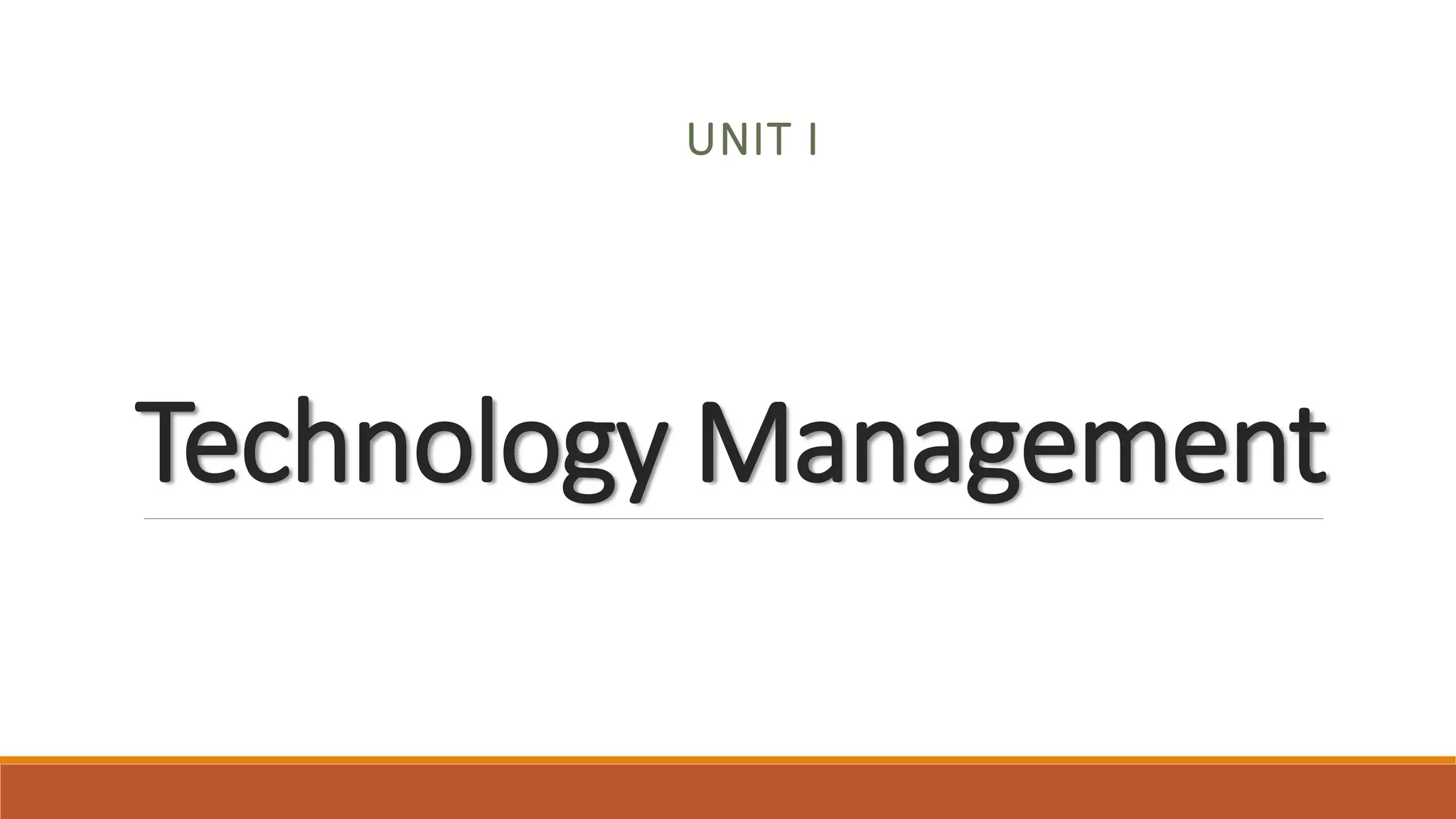 Technology management | PPT