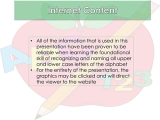 Recognize and Name Letters of the Alphabet PowerPoint | PPTX