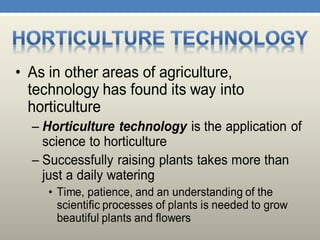 Technology of horticulture | PPTX