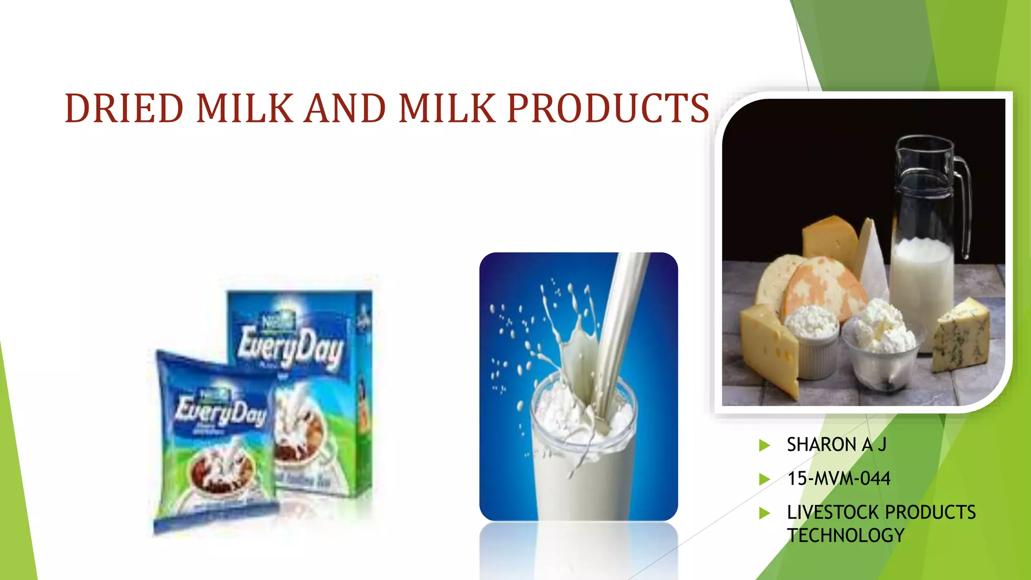Technology of milk products presentation | PPT