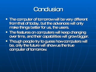 Technology Of The Future | PPT | Technology & Computing