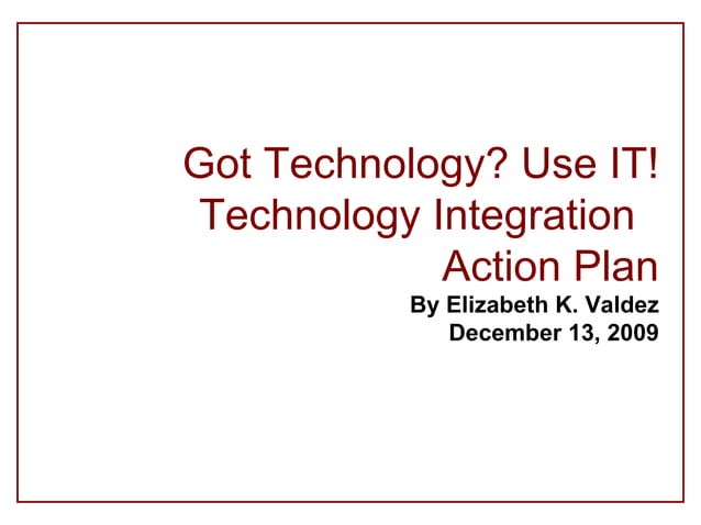 Technology Plan | PPT