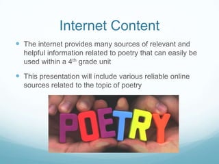 Technology ppt poetry | PPT