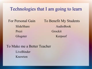 Technology presentation | PPT