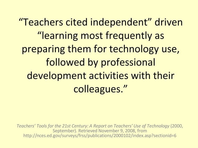 Technology Professional Development | PPT