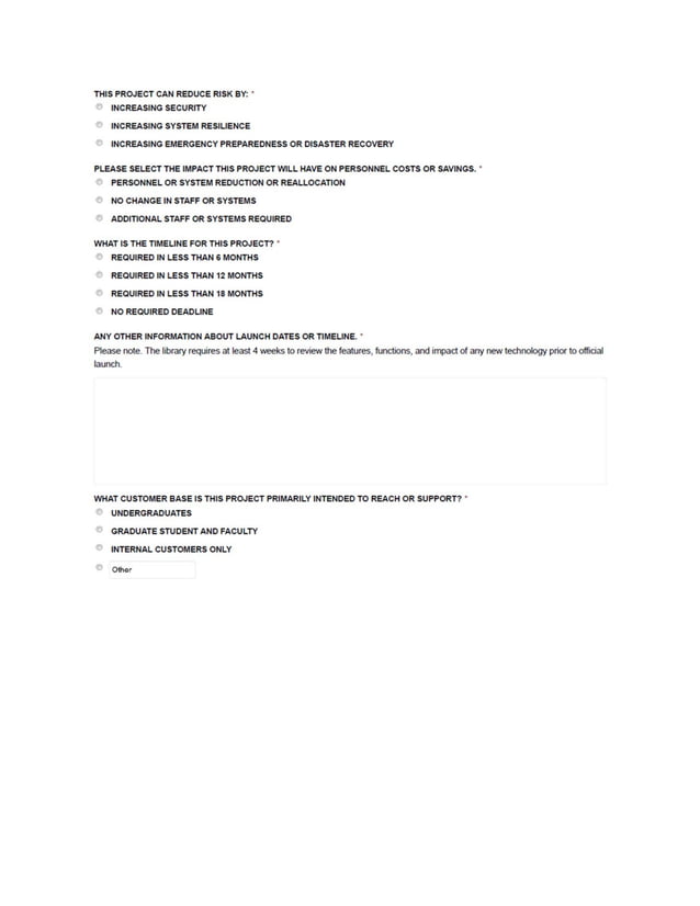 Technology project request form | PDF