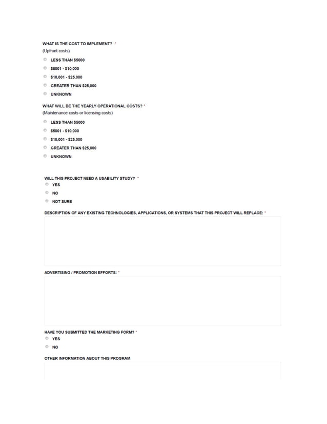 Technology project request form | PDF