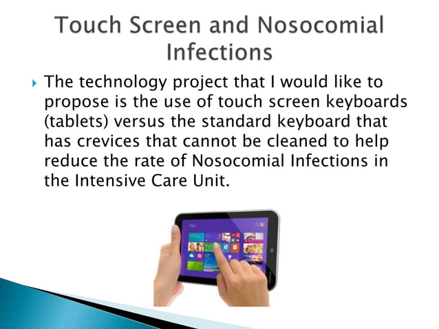 Touch Screen Keyboards and Nosocomial Infections | PPT