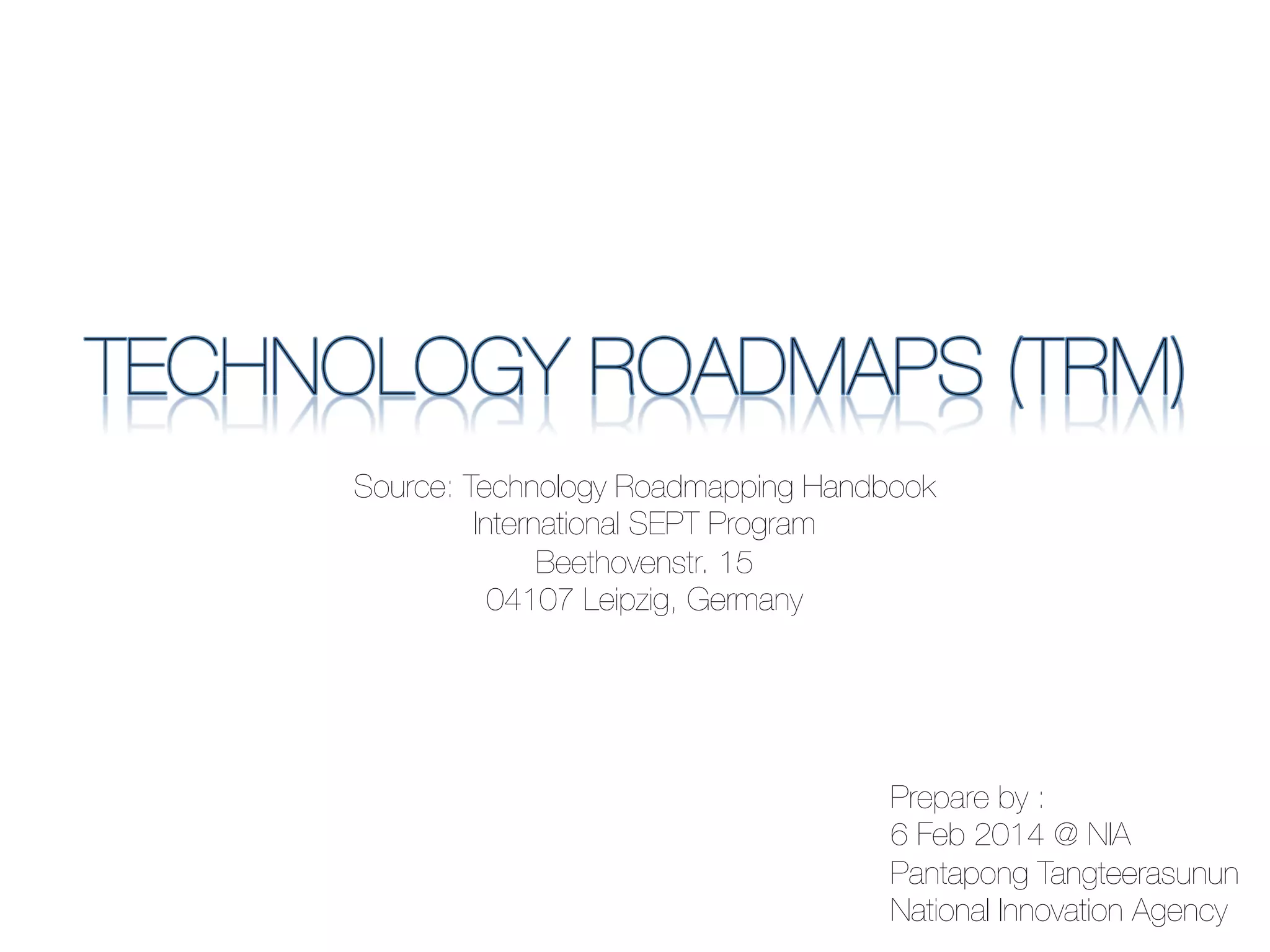 Technology roadmap 06022014 | PDF