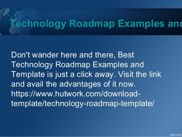 Technology Roadmap Examples and Template - www.hutwork.com