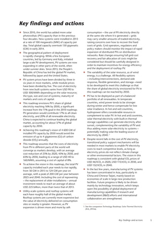 IEA Technology roadmap solar photovoltaic energy 2014 | PDF