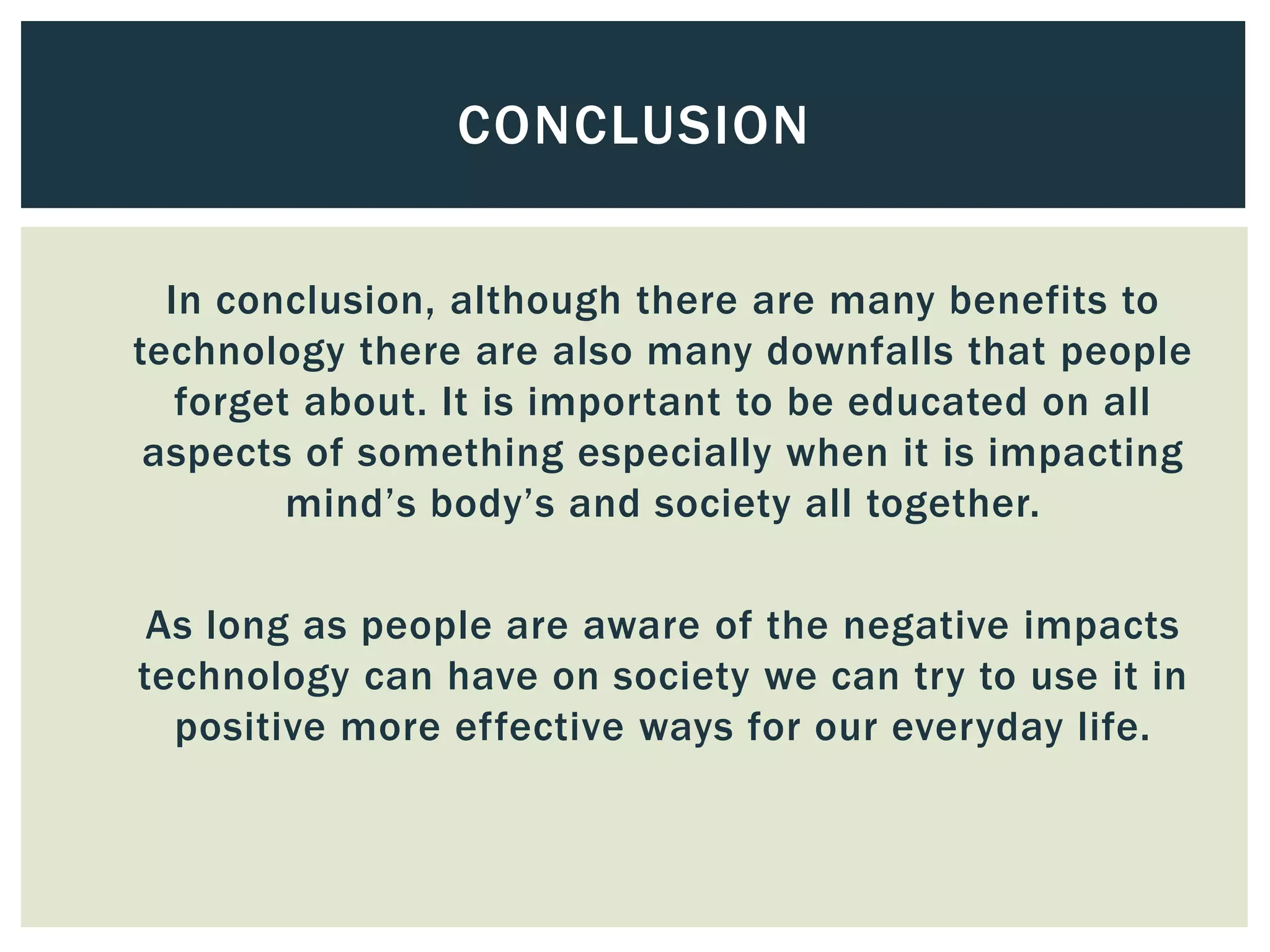 Technology’s impact on society | PPTX