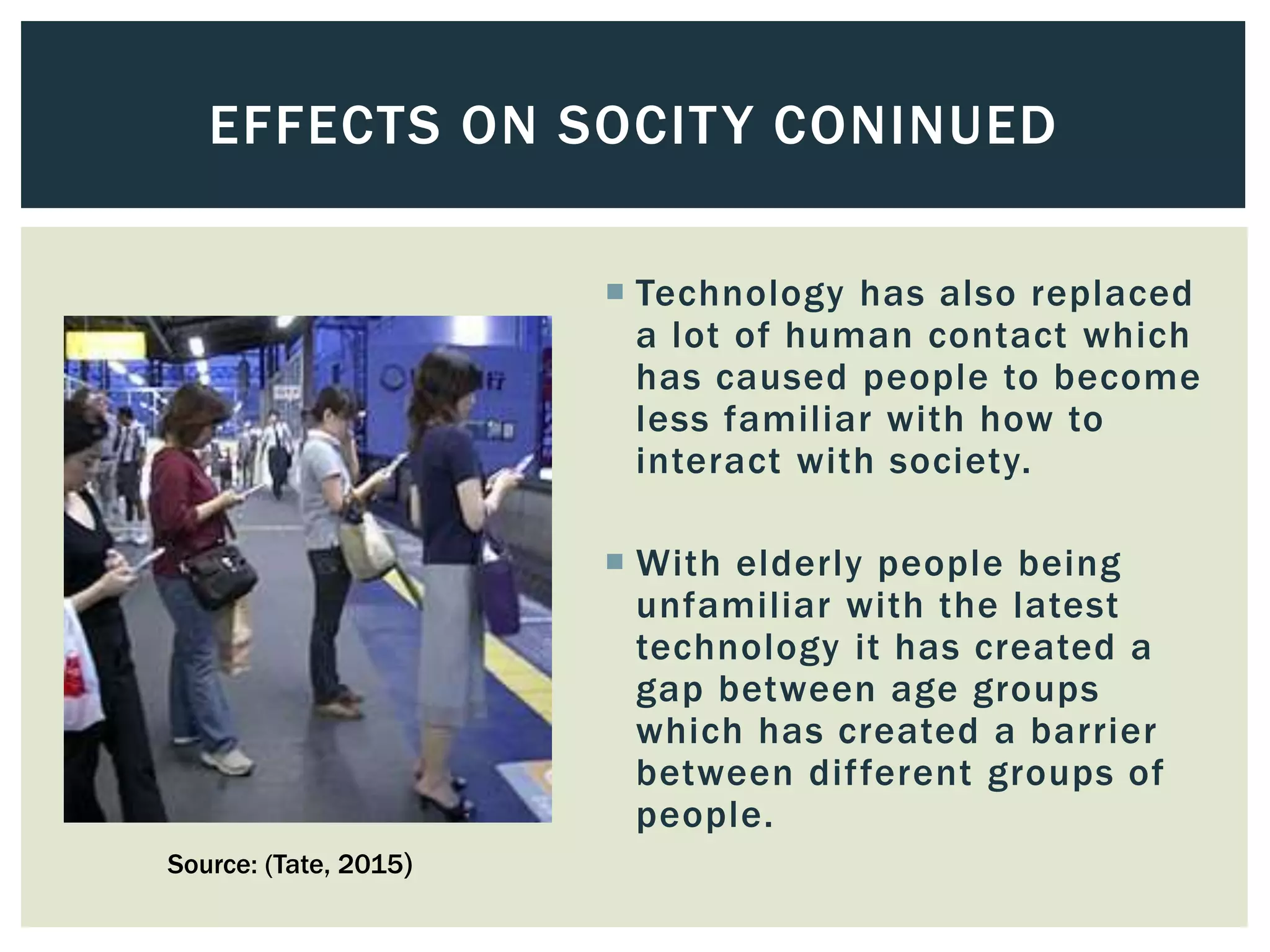 Technology’s impact on society | PPTX