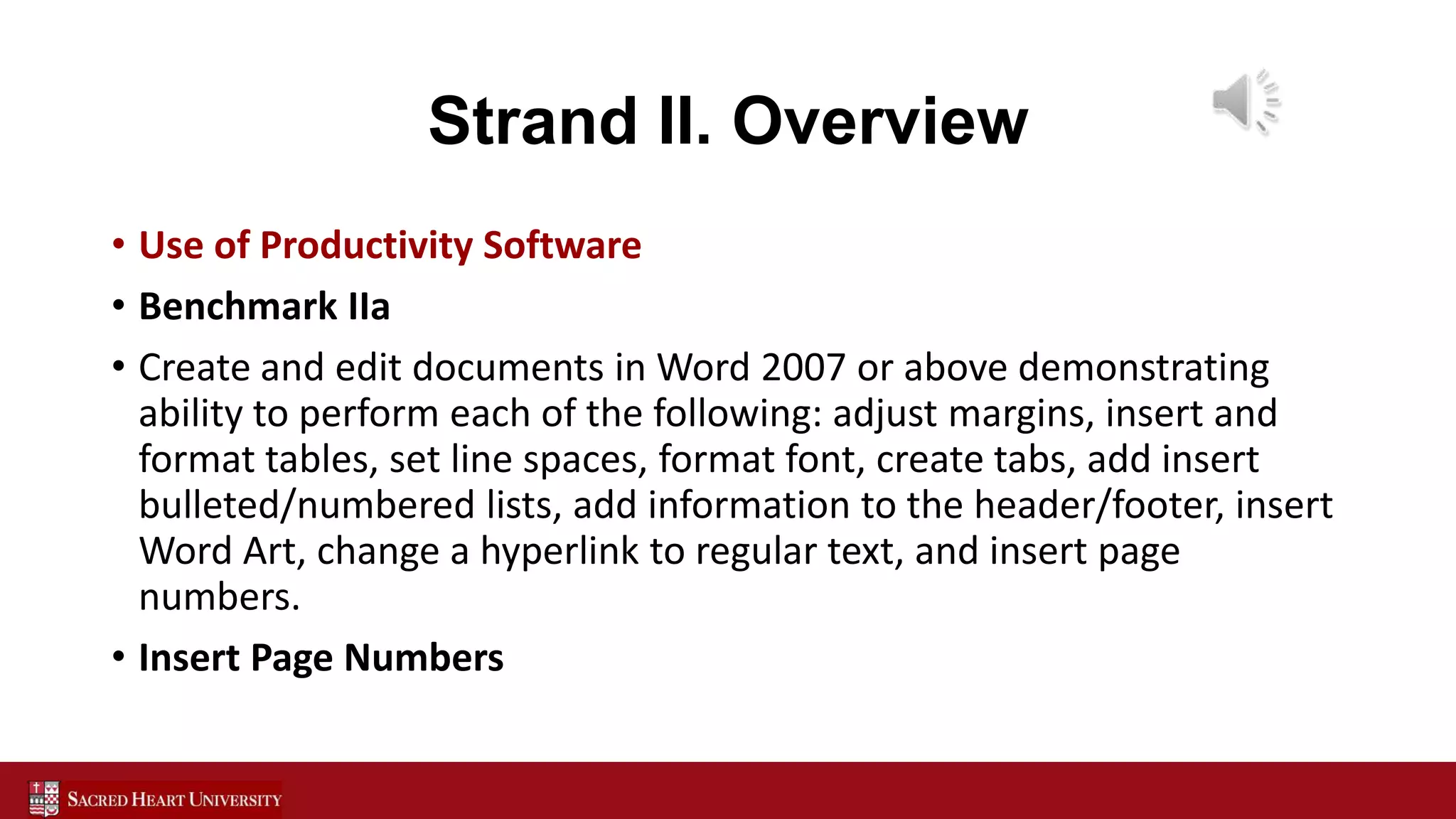 Technology skills benchmarks | PPT