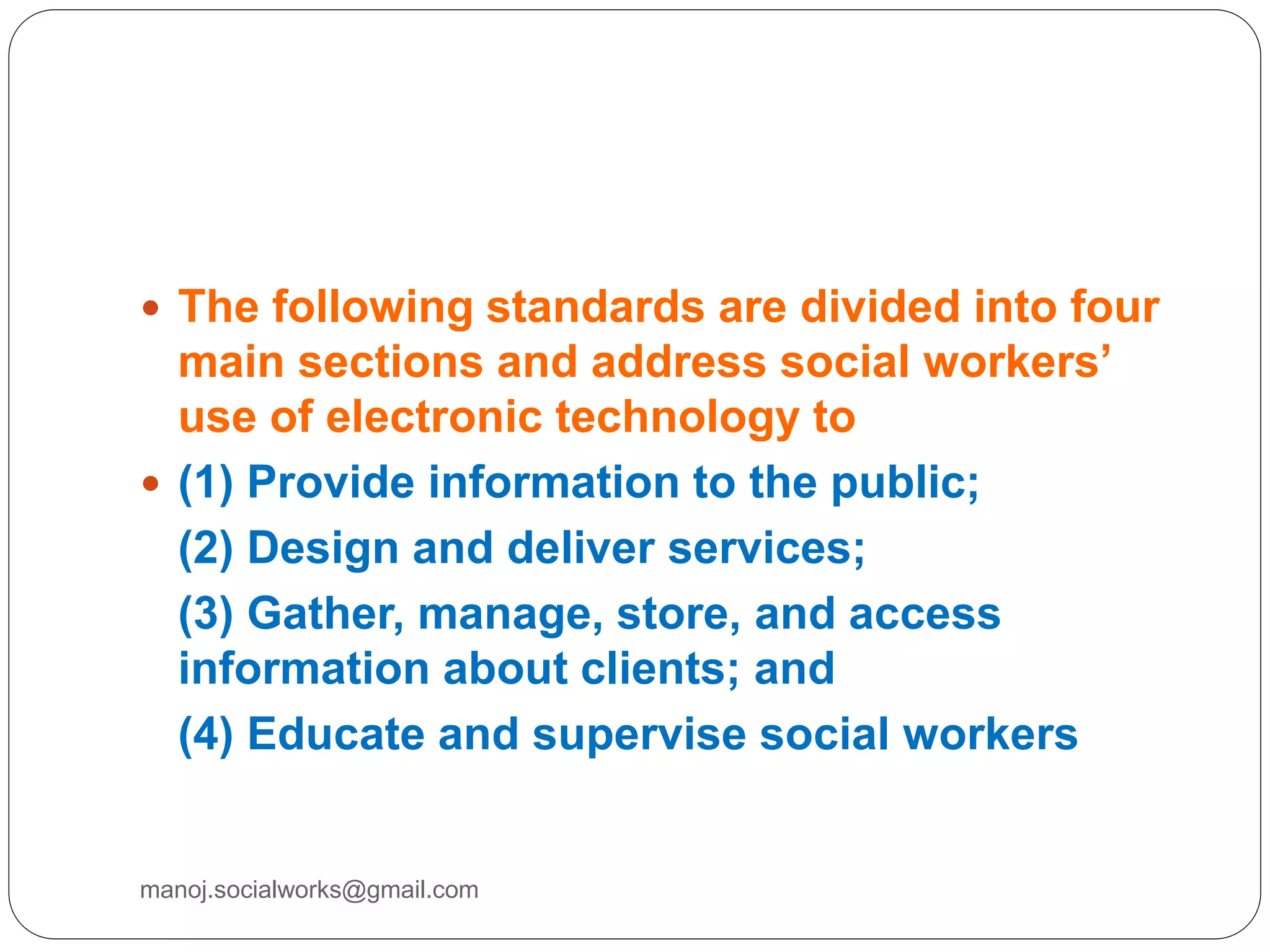 Technology & Social work | PPTX