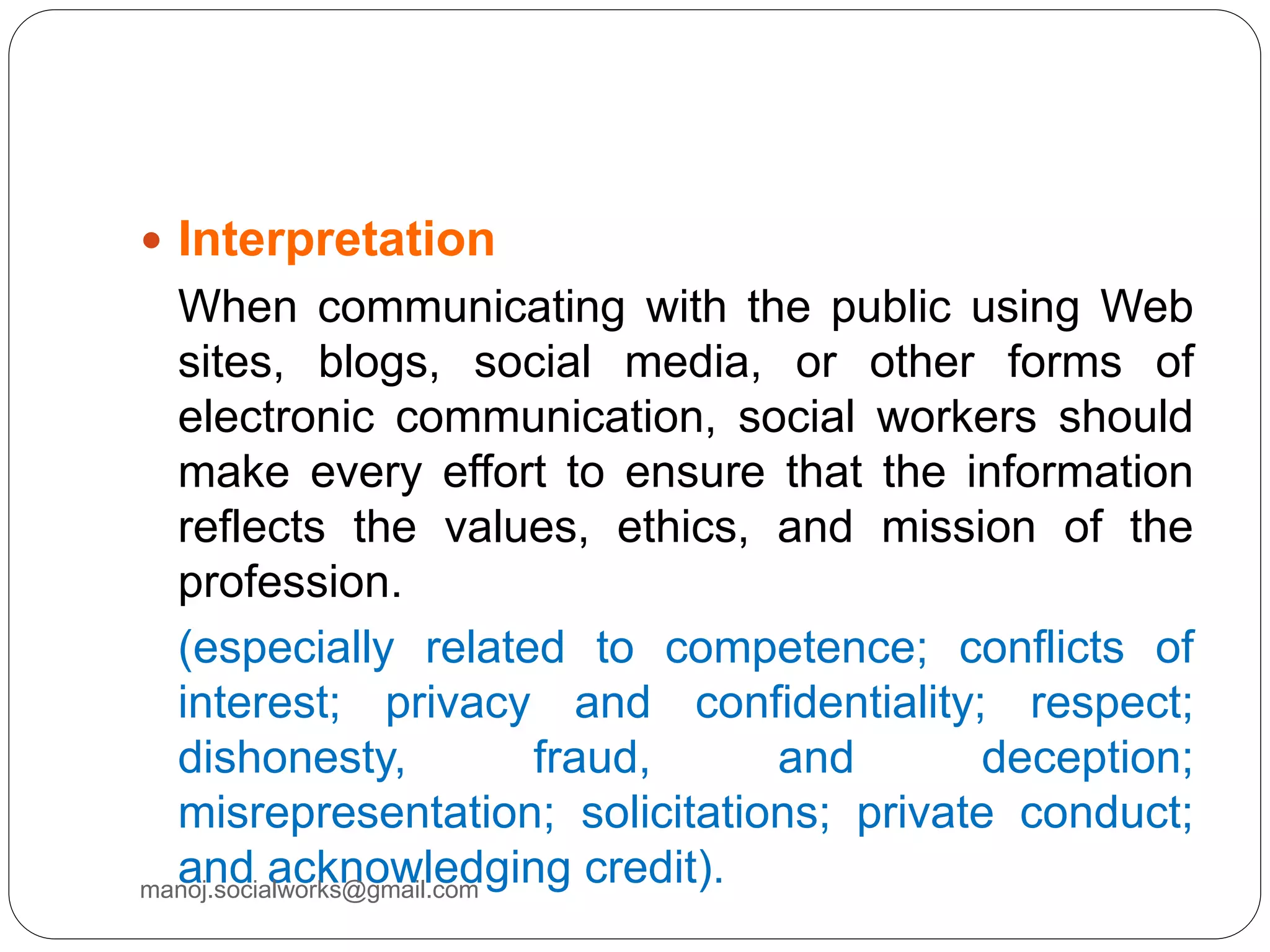 Technology & Social work | PPTX