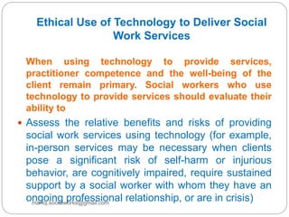 Technology & Social work | PPTX