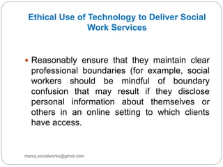 Technology & Social work | PPTX
