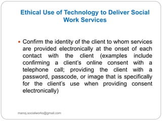 Technology & Social work | PPTX