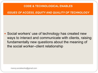 Technology & Social work | PPTX