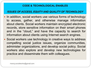 Technology & Social work | PPTX
