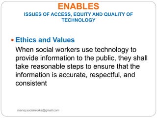 Technology & Social work | PPTX