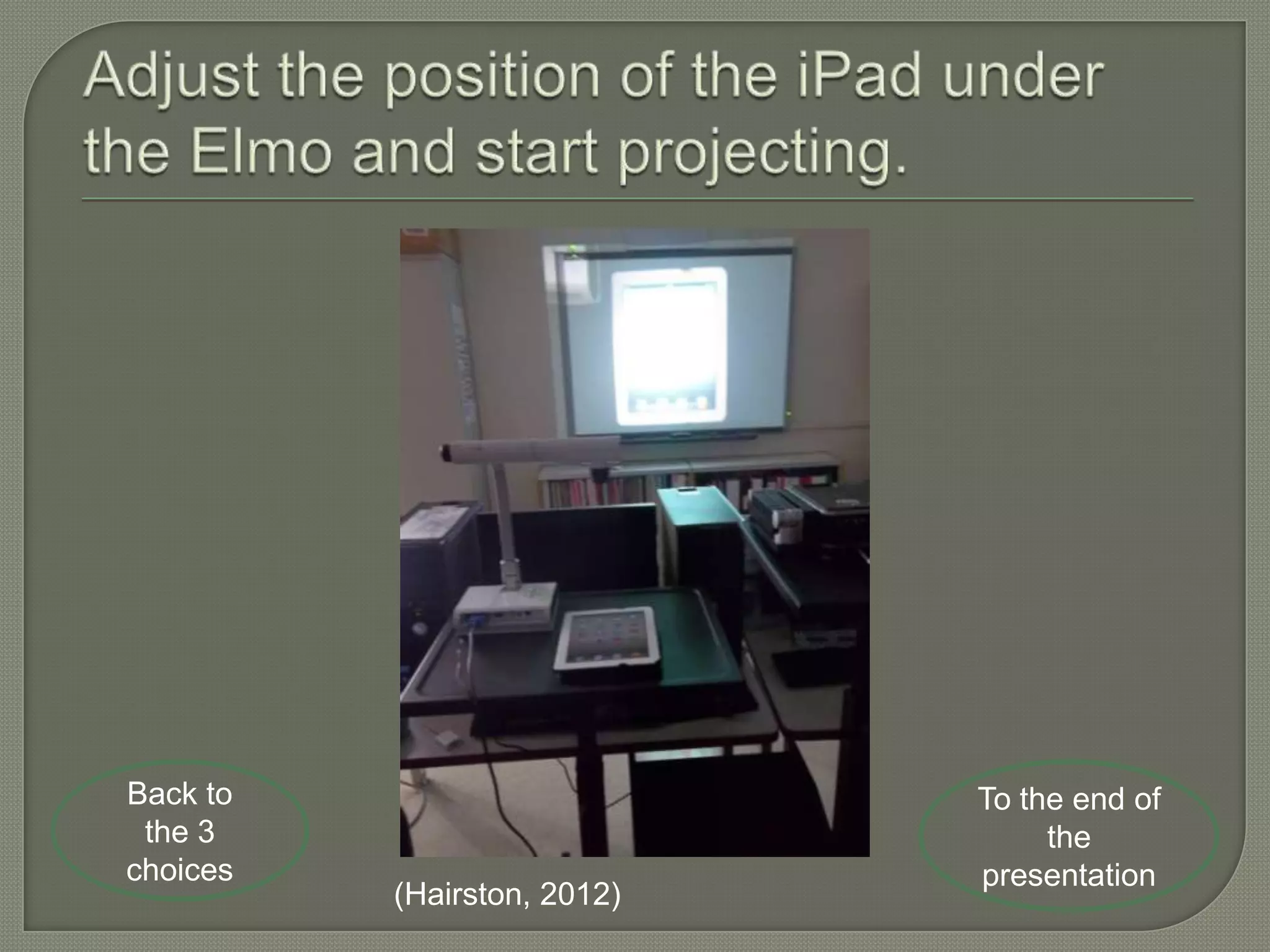 Technology staff development i pad - projector-elmo-vga | PPTX ...