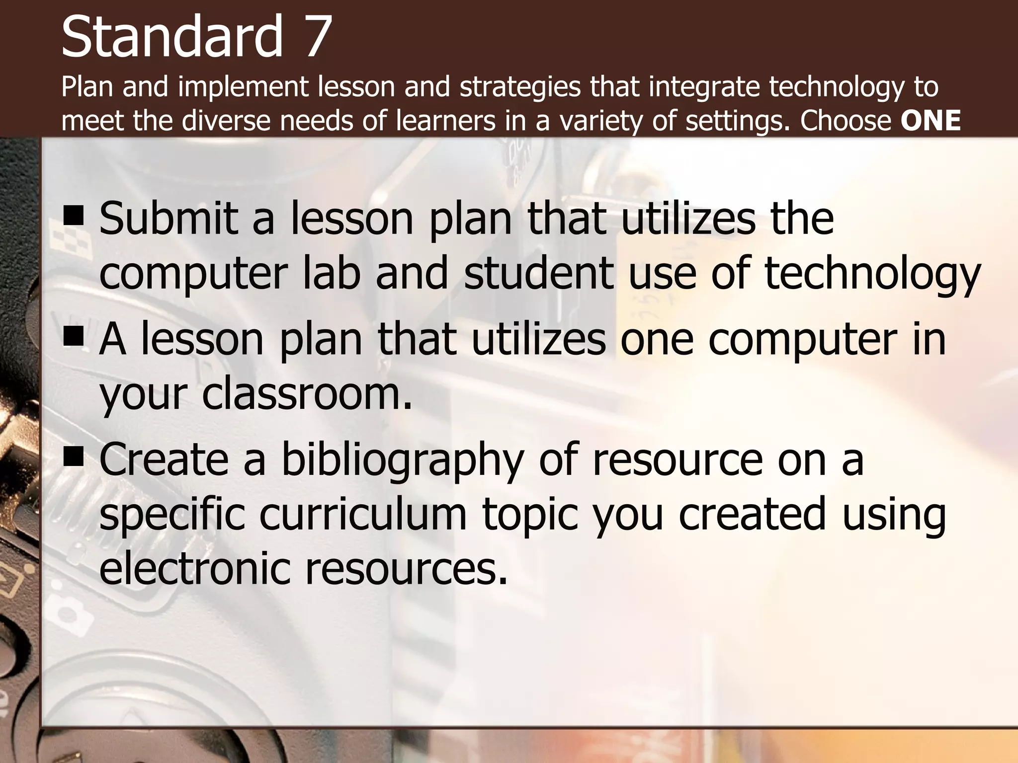 Technology Standards For Instructional Personnel | PPT