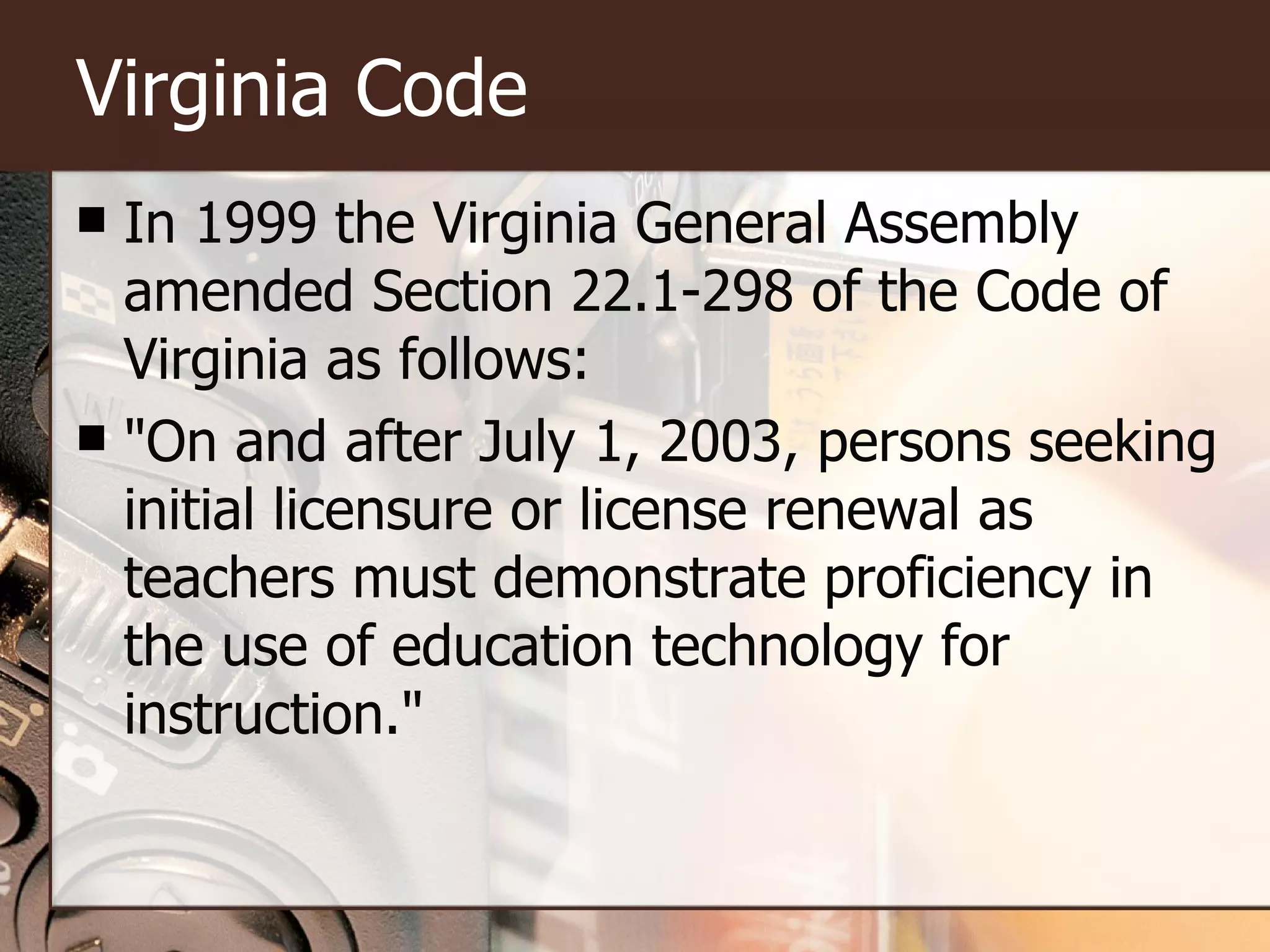 Technology Standards For Instructional Personnel | PPT