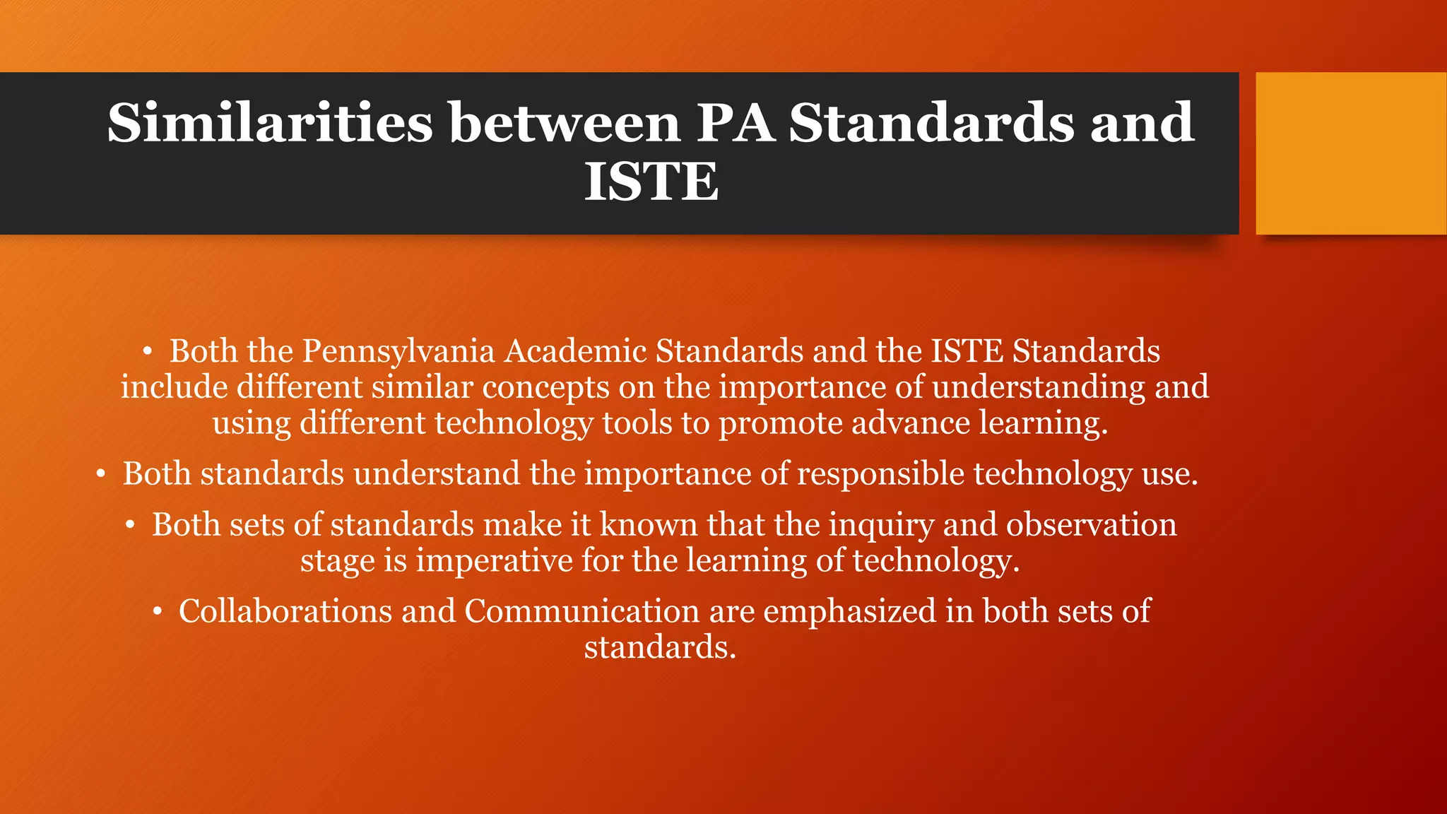 Technology Standards Infographic.pptx | Professional School ...
