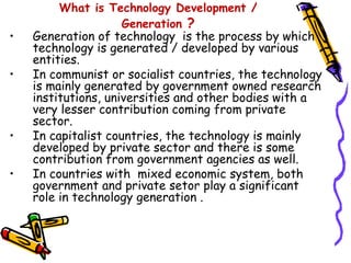 Technology strategy & development | PPT