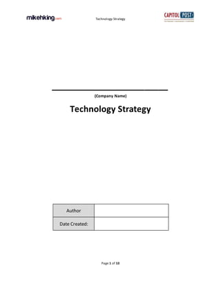 Technology Strategy Template | PDF