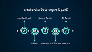 Sri Lanka A/L Technology stream - Sinhala | PPTX