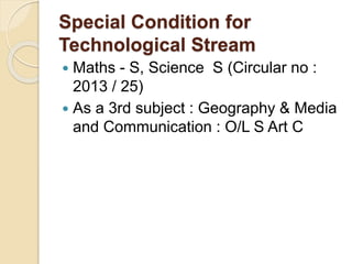 Technology stream in g.c.e al since 2013 | PPTX