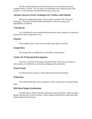 Technology Survey Descriptions | PDF