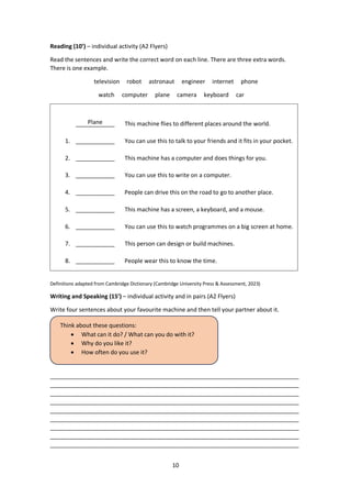 Teacher activities: Technology | PDF