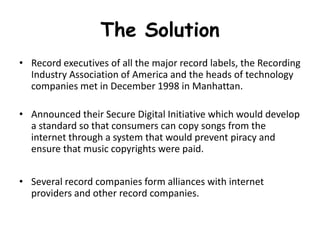 Technology & the music industry presentation | PPTX