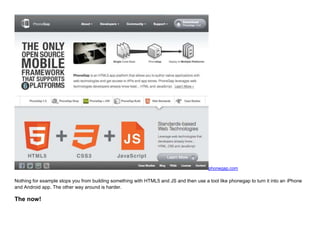 The near future of real web applications | PPT