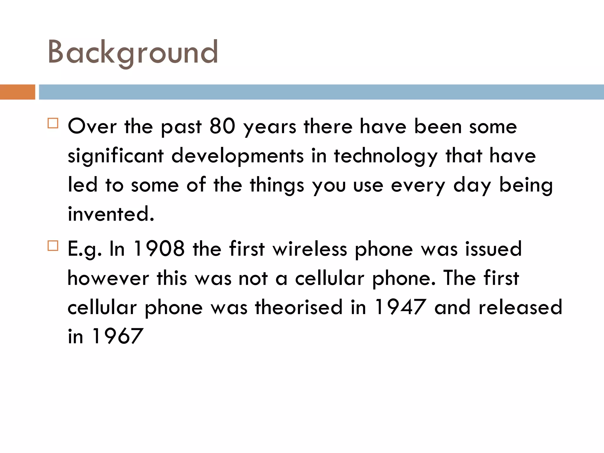 Technology through the years | PPT