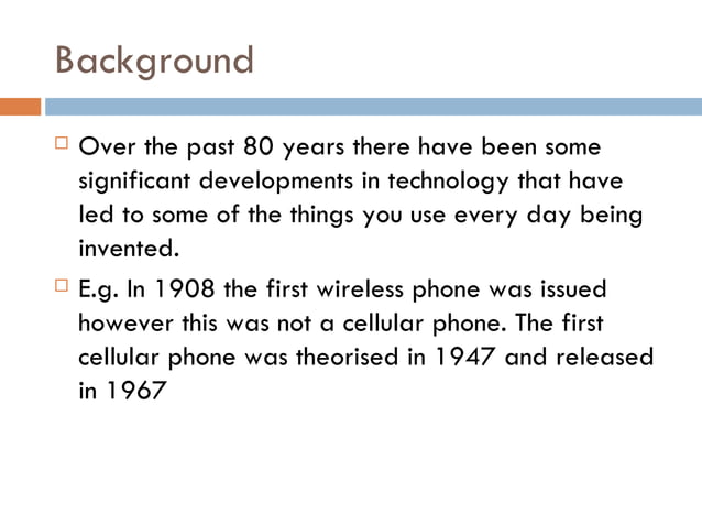 Technology through the years | PPT